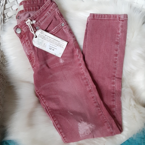 Free People | Jeans | M2f Free People Redwood Distressed Skinny Jeans ...